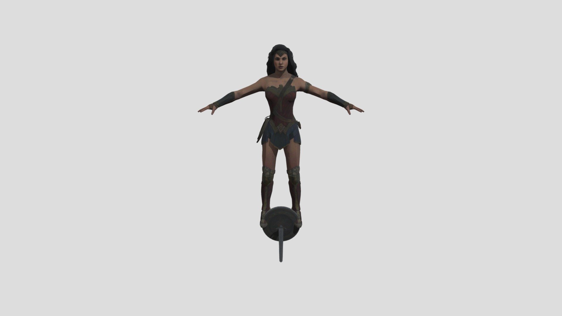 Injustice Gods Among Us - Wonder Woman - Download Free 3D model by ...