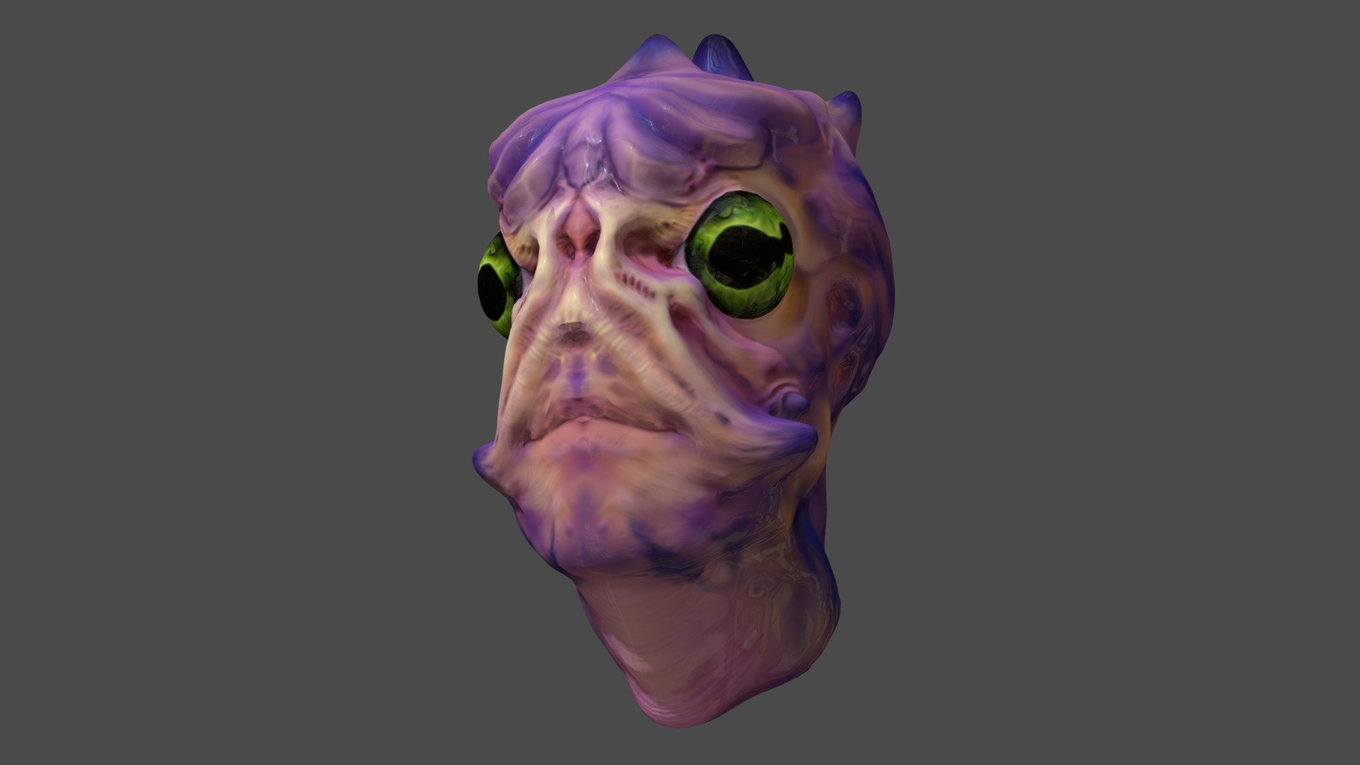 Alien head - 3D model by BillieBones [79b4716] - Sketchfab