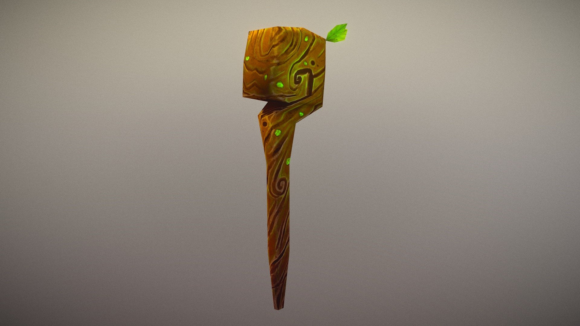 Wooden Staff - 3D model by Arelun [79b8a35] - Sketchfab