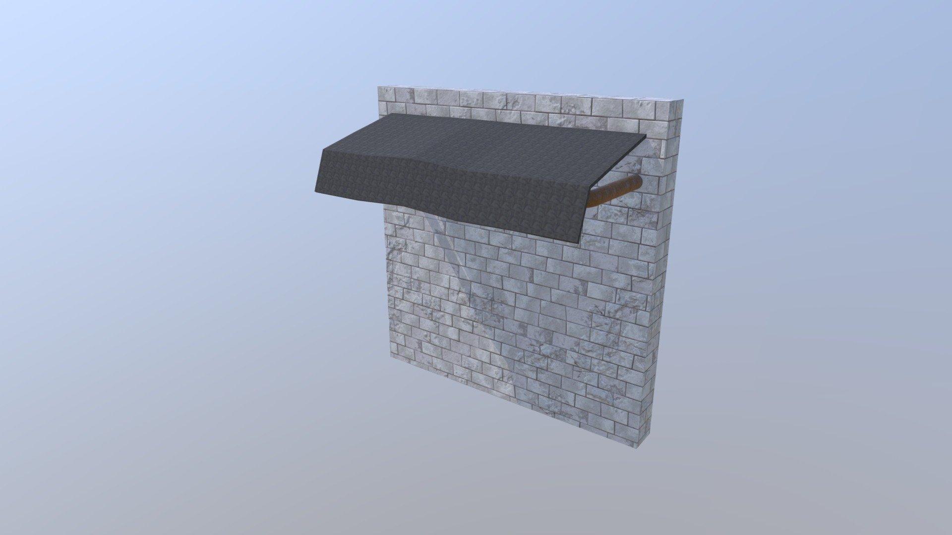 Wall with cloth overhang - 3D model by JamesCookScowen [79b8d87 ...