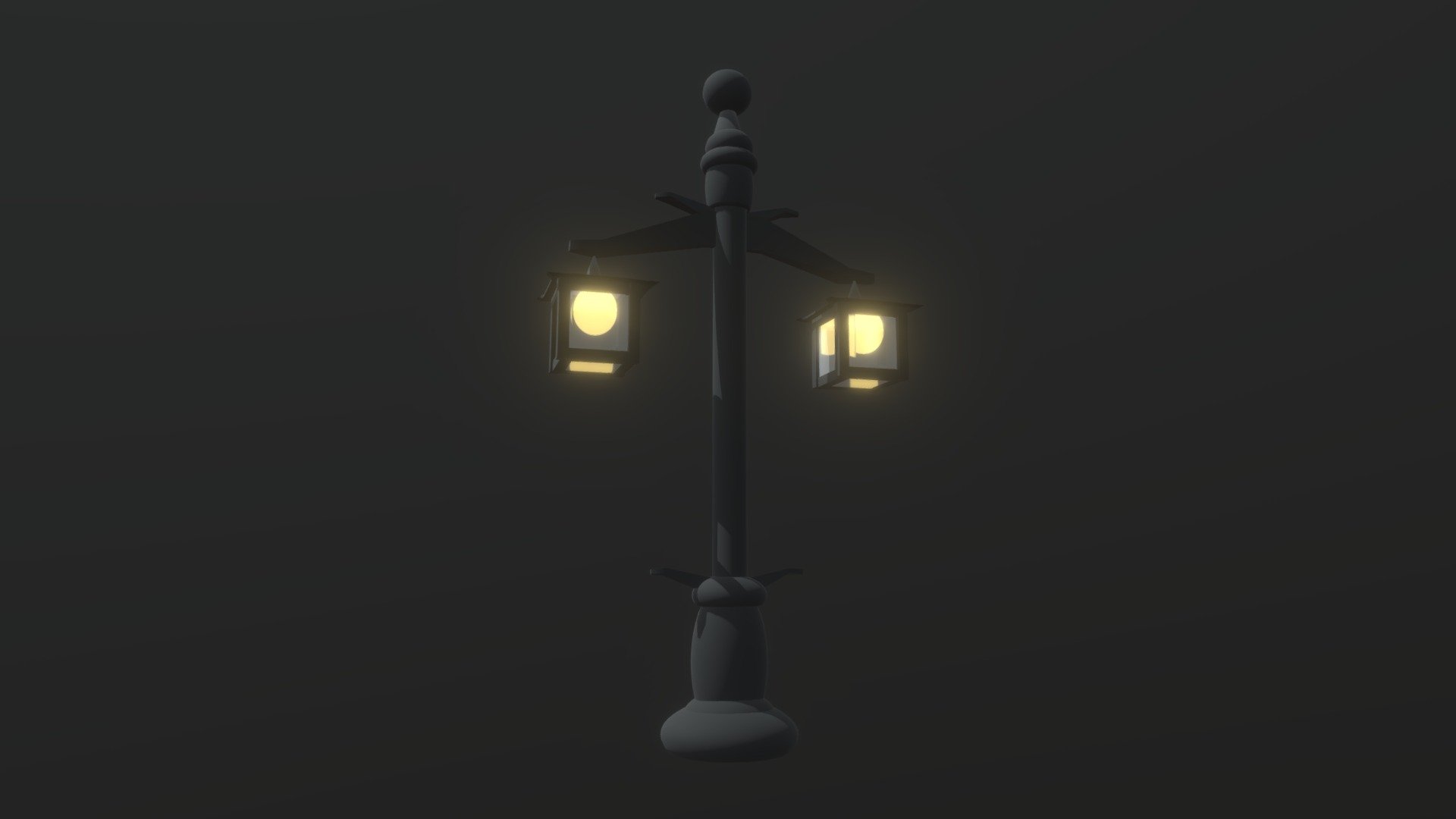 Gothic Lamp Post - 3D model by HeartlessToaster [79b95e0] - Sketchfab