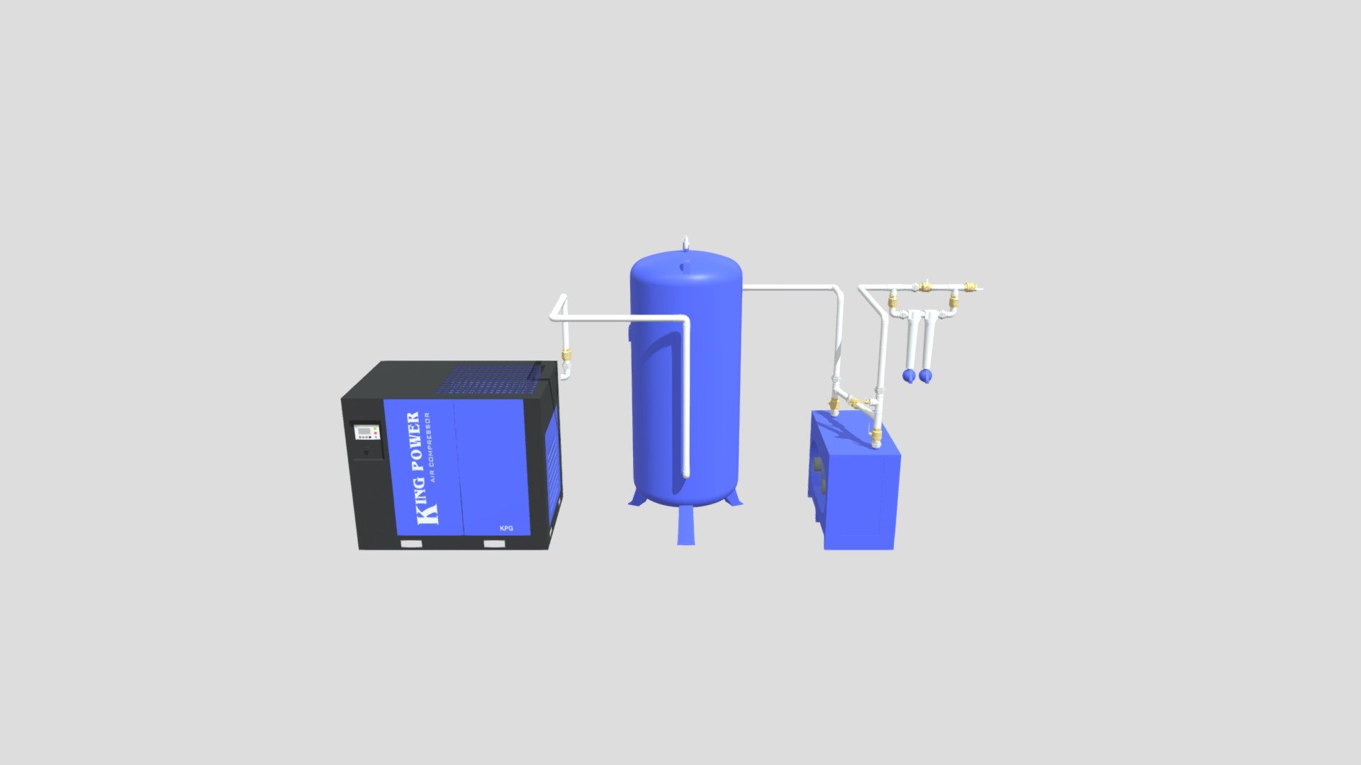 CỤM MÁY KPG - 3D model by UTTY [79bb65c] - Sketchfab
