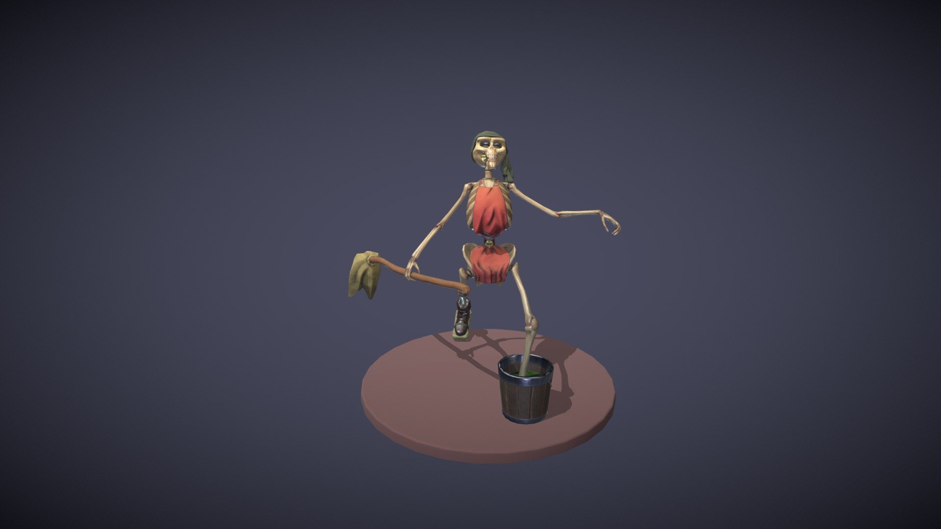 Skeleton Pirate en Pose HEAJ B2C3 - 3D model by Antoine Baube ...