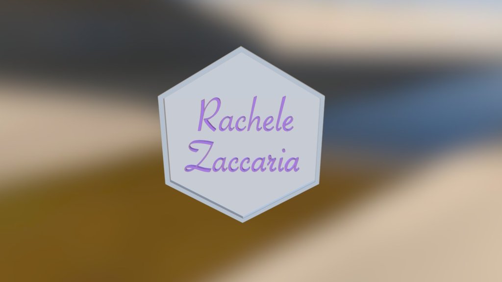rachele zaccaria - logo - 3D model by brenteganiluca [79bbf42] - Sketchfab