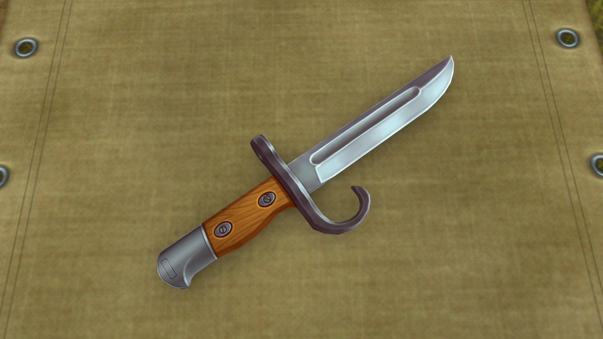 Hand-Painted Bayonet Arisaka Type 99 (Japanese) - 3D model by ...