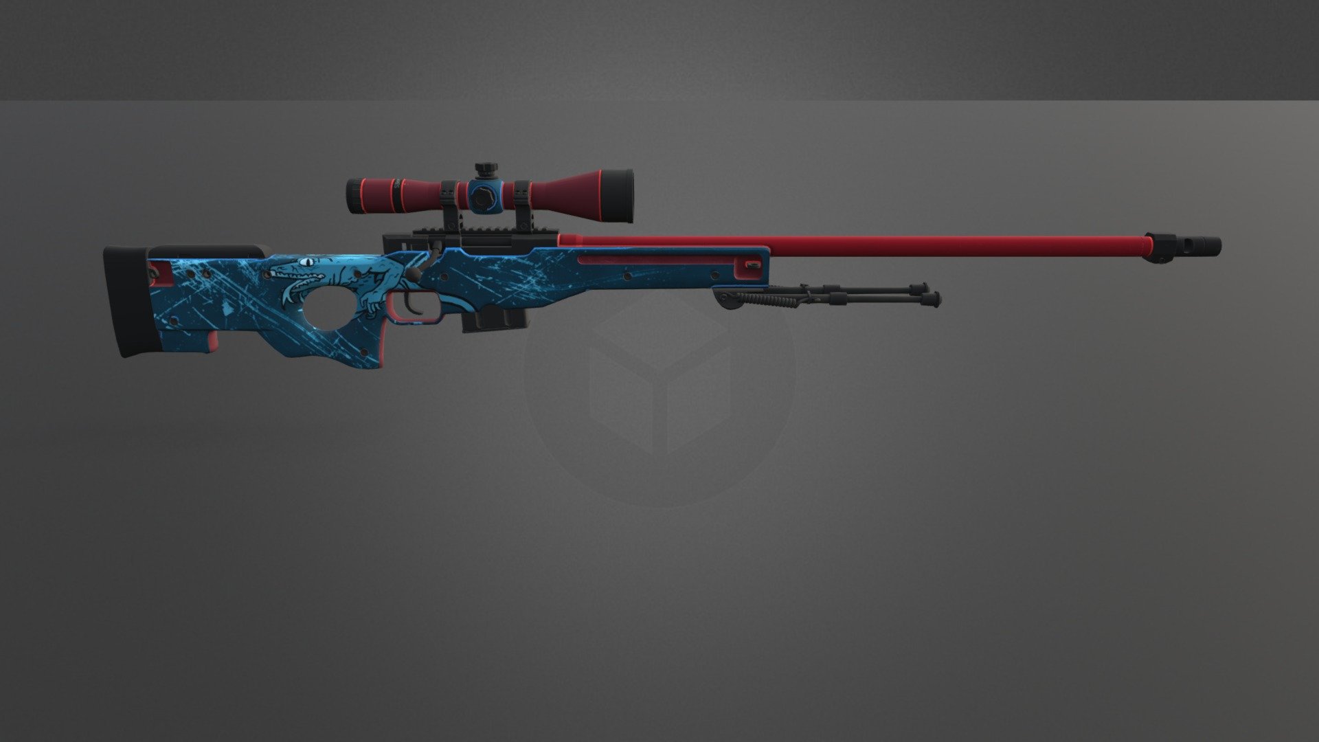 AWP | Blue Lizard - 3D model by starsweeper [79c169a] - Sketchfab