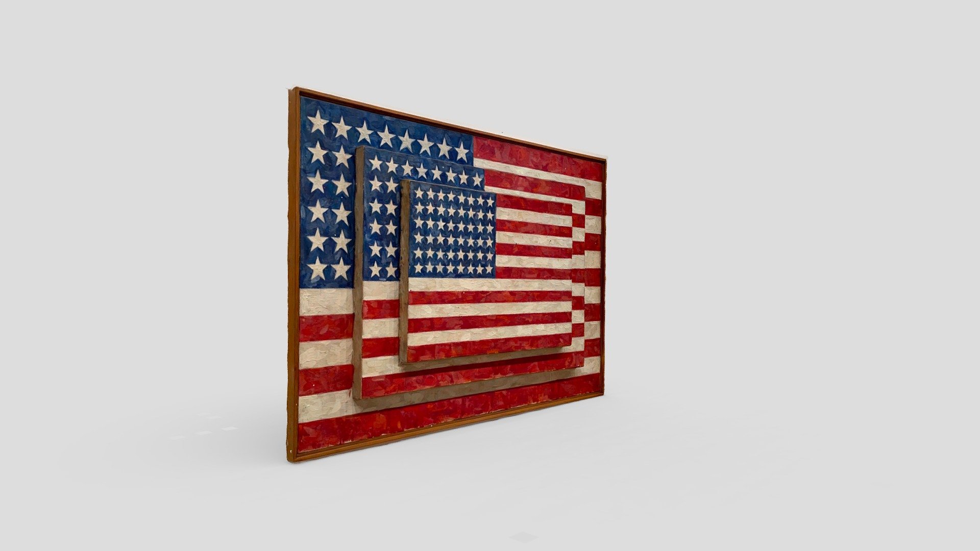 Three Flags by Jasper Johns - Download Free 3D model by alban [79c20fa ...