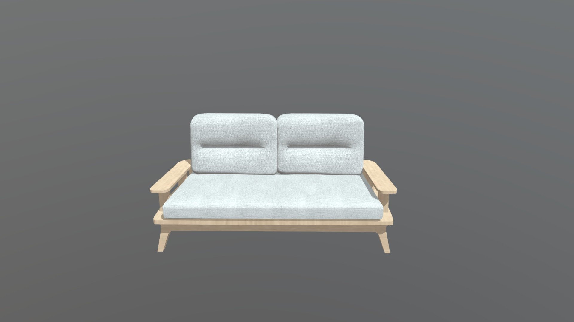 Two Seater Sofa - Download Free 3D model by Ambriel [79c250a] - Sketchfab