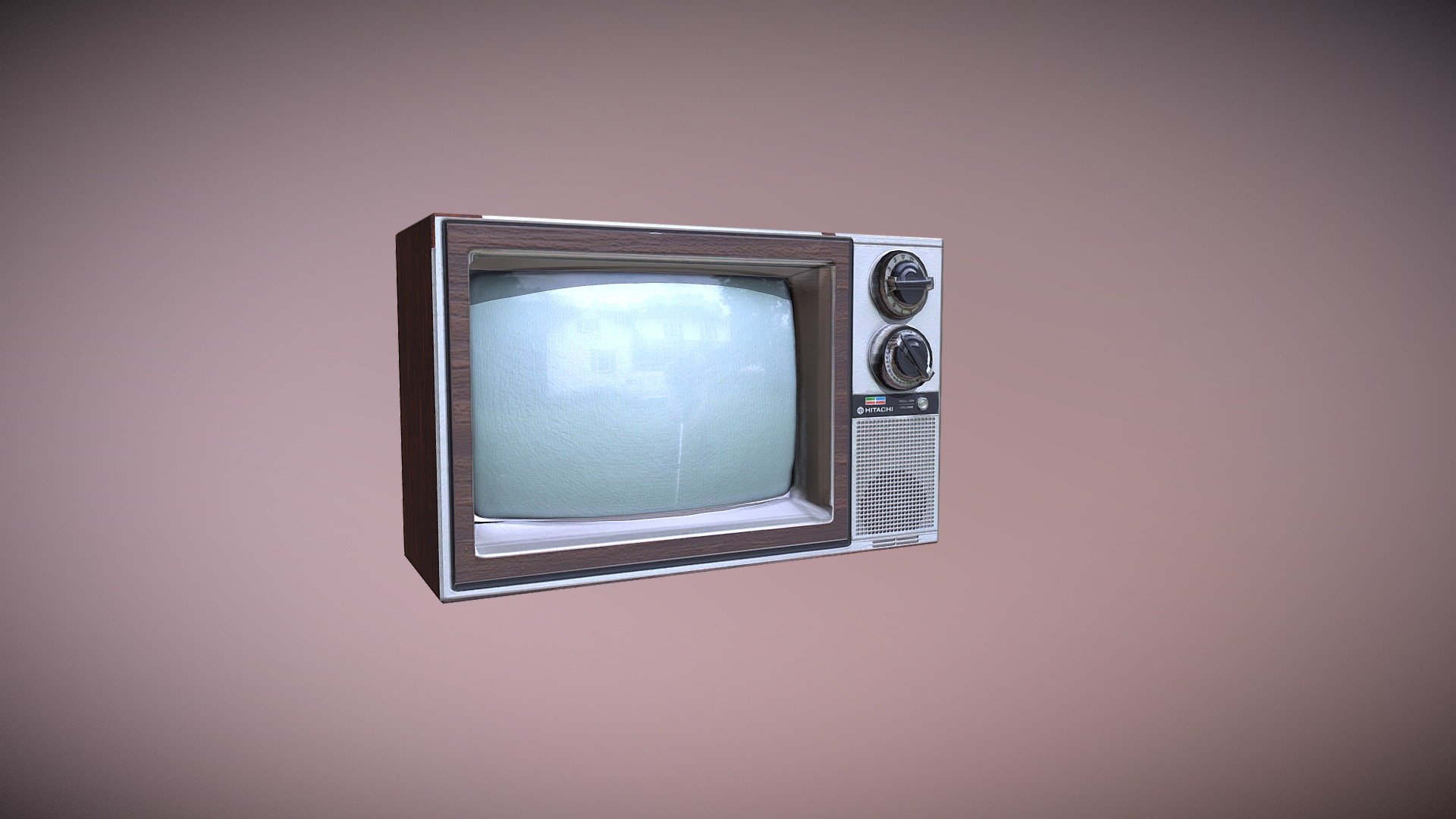 Vintage 1980s television - Download Free 3D model by cameronbourne ...