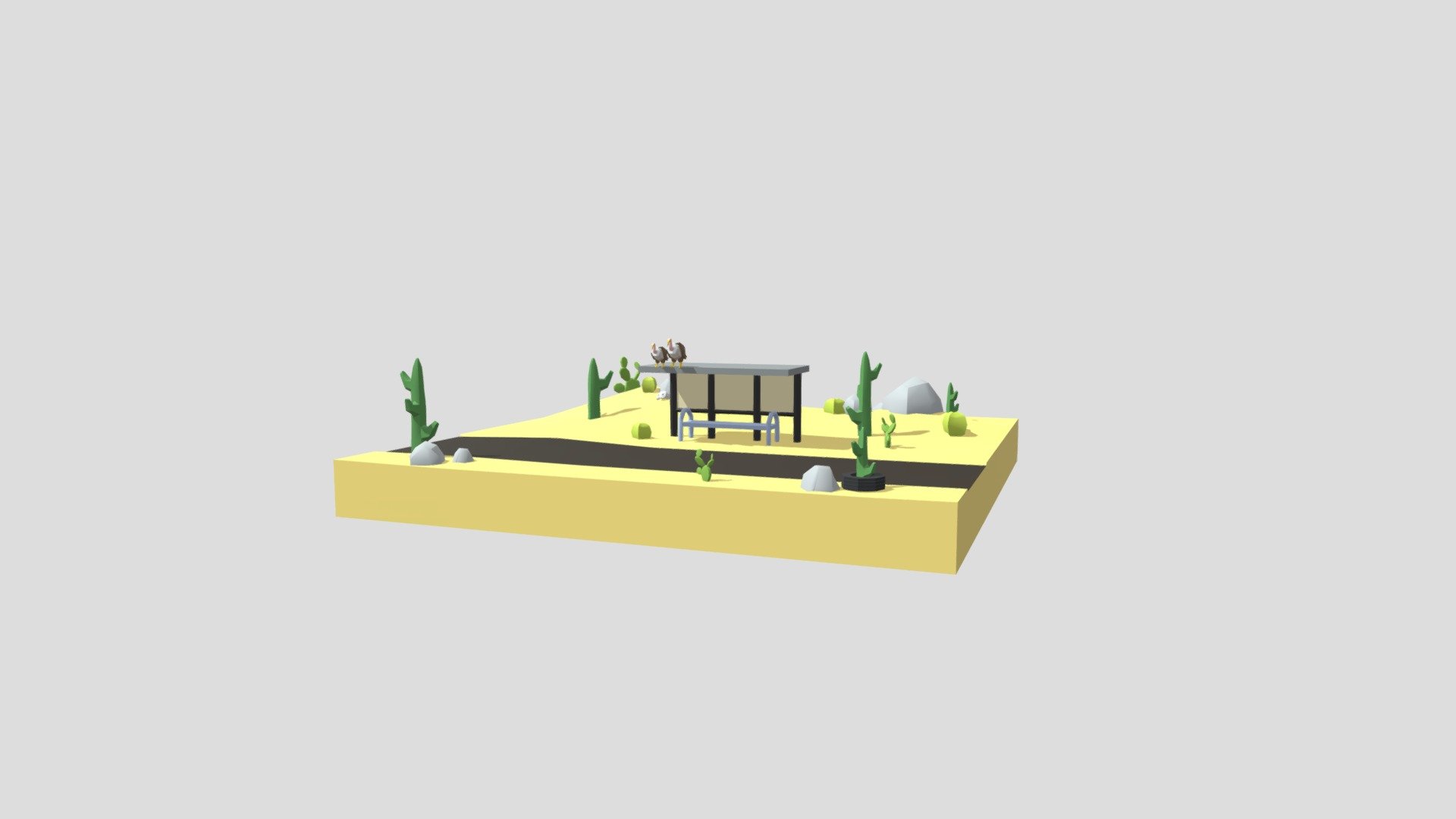 low-poly-desert - 3D model by mr.modler [79c4ae3] - Sketchfab