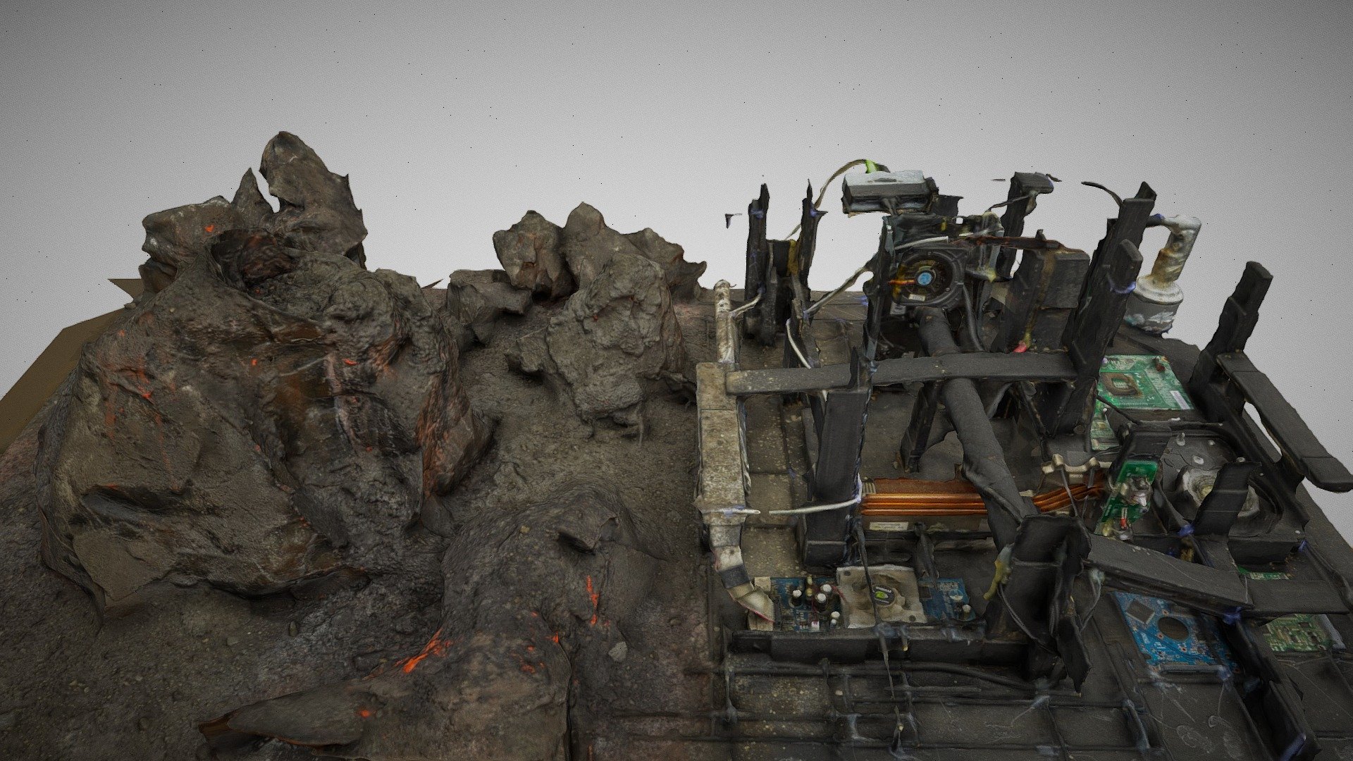 Volcano - 3D model by _Guizbar [79c6deb] - Sketchfab