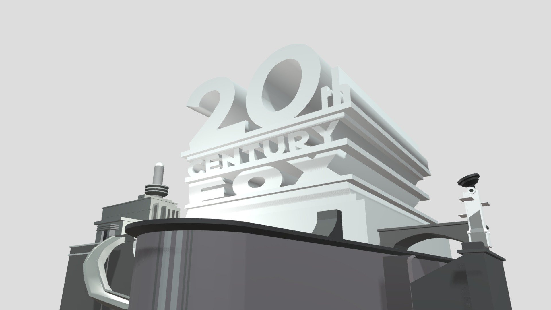 20th Century Fox 1953 Black and White logo remak - Download Free 3D ...