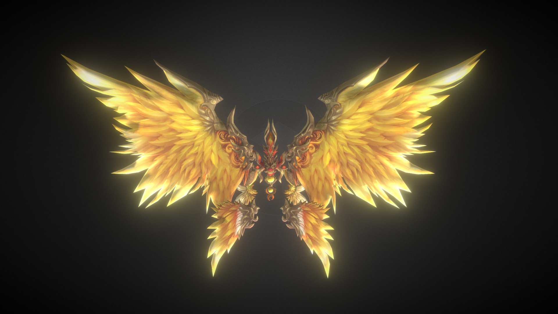 Animated character wing - 3D model by DeepZone (@DeepZone3D) [79c9115 ...