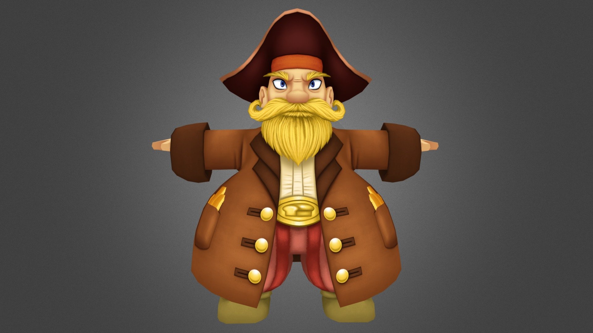 Captain Cornbeard - 3D model by Jessica Anderson (@jessandersonart ...