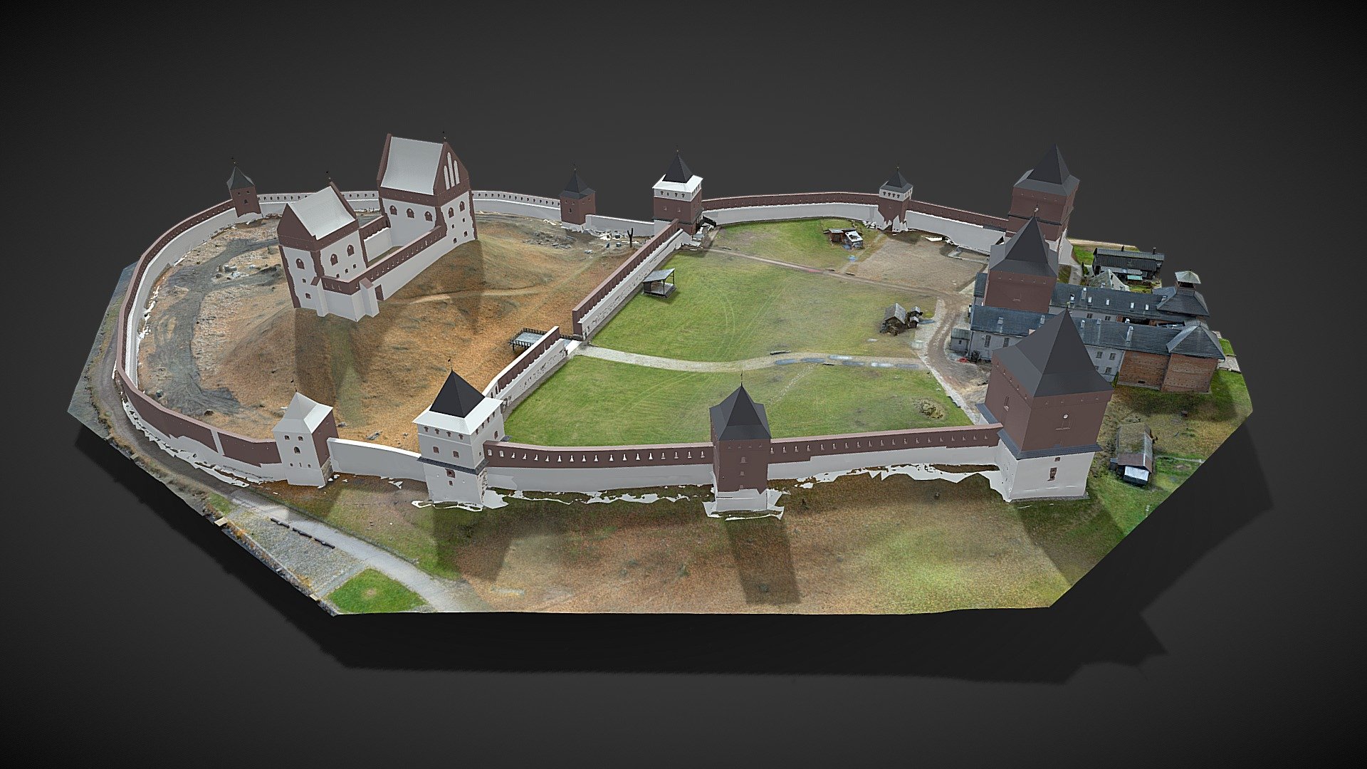 Trakų pusiasalio pilis Reconstruction - 3D model by Saulius.Zaura ...