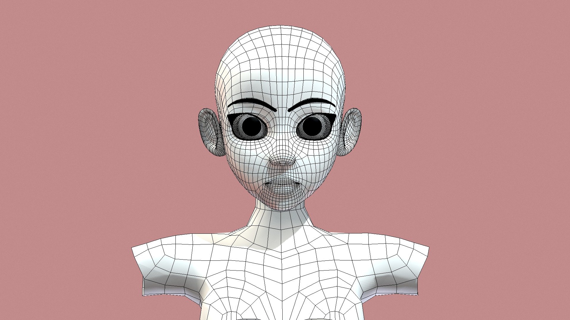 Stylized Female Face - Lowpoly - Download Free 3D model by Rafasilart ...
