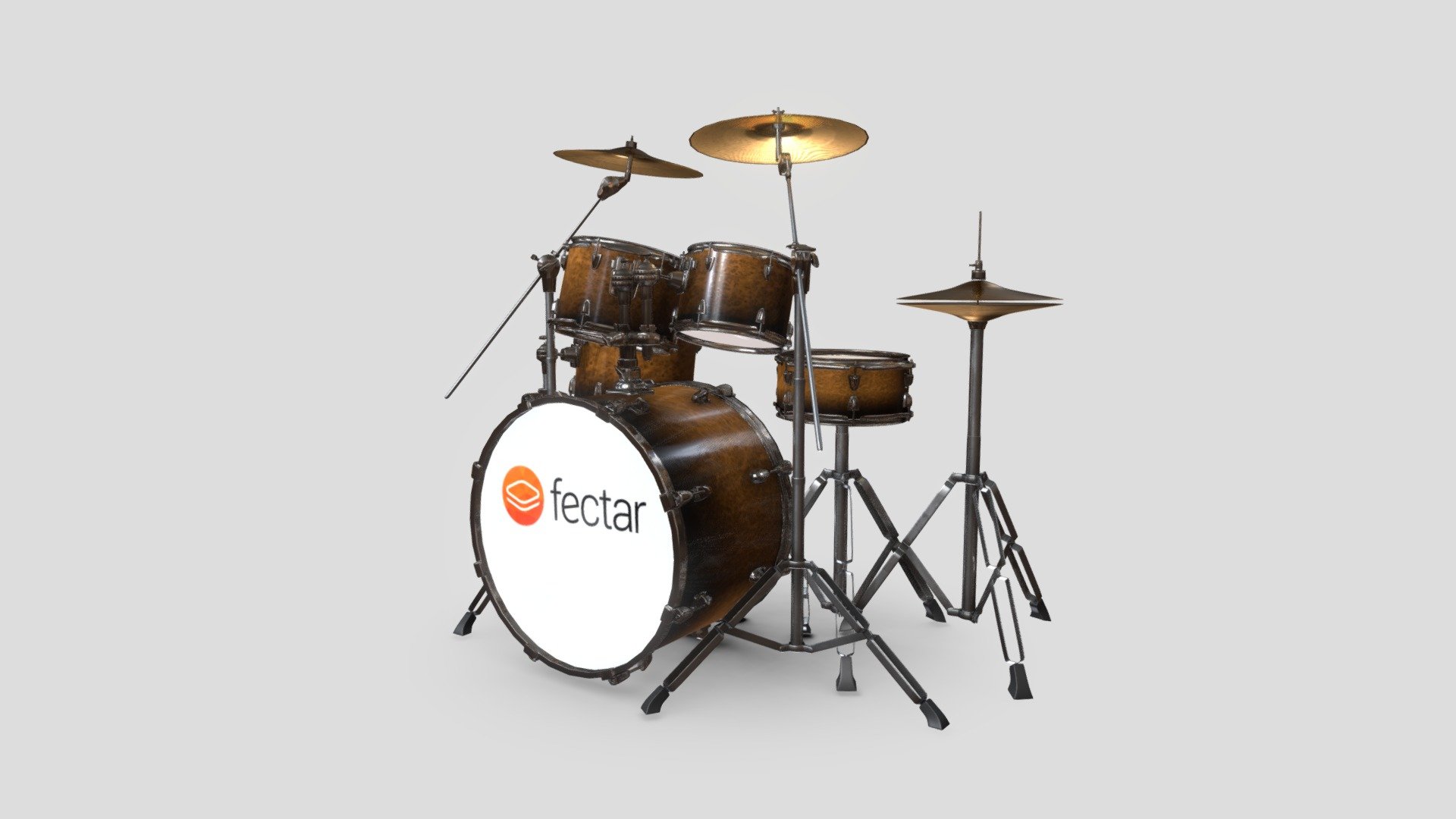 The Drum kit - 3D model by Bram van Vugt (@bramvanvugt) [79d01e9 ...