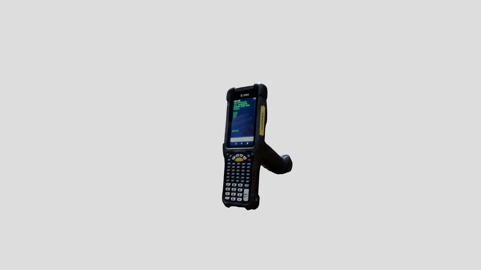 Handheld Barcode Scanner with Keypad - Download Free 3D model by Cygnos ...