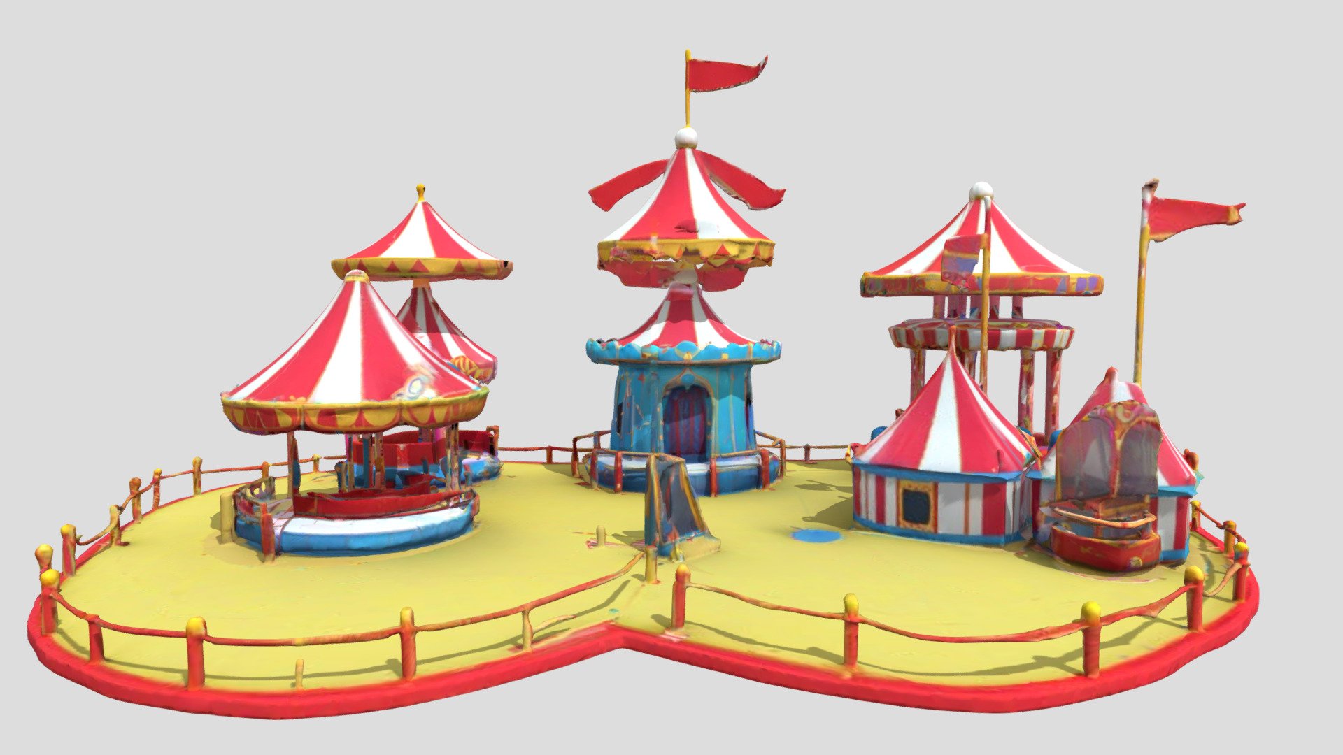 Circus - low poly - Download Free 3D model by Brian Trepanier (@CMBC ...