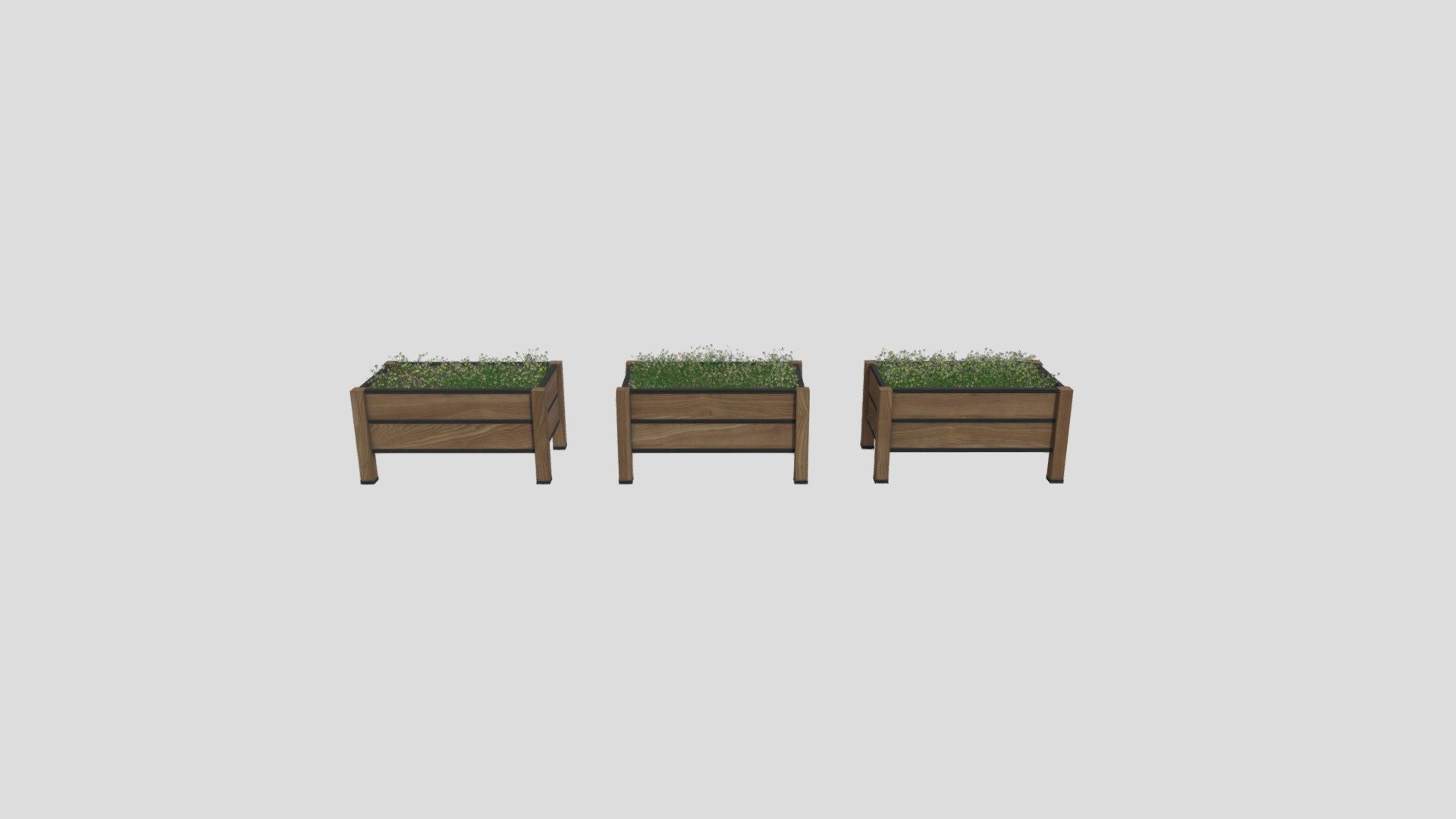 flowerbed boxes 33 AM211 Archmodels - Buy Royalty Free 3D model by ...
