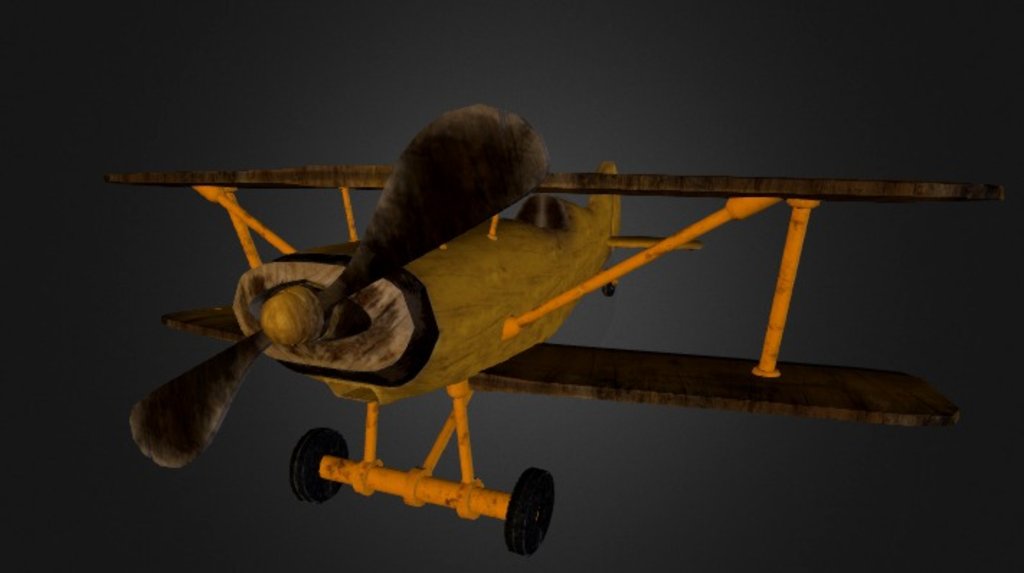 Biplane - 3D model by skysek [79d4776] - Sketchfab