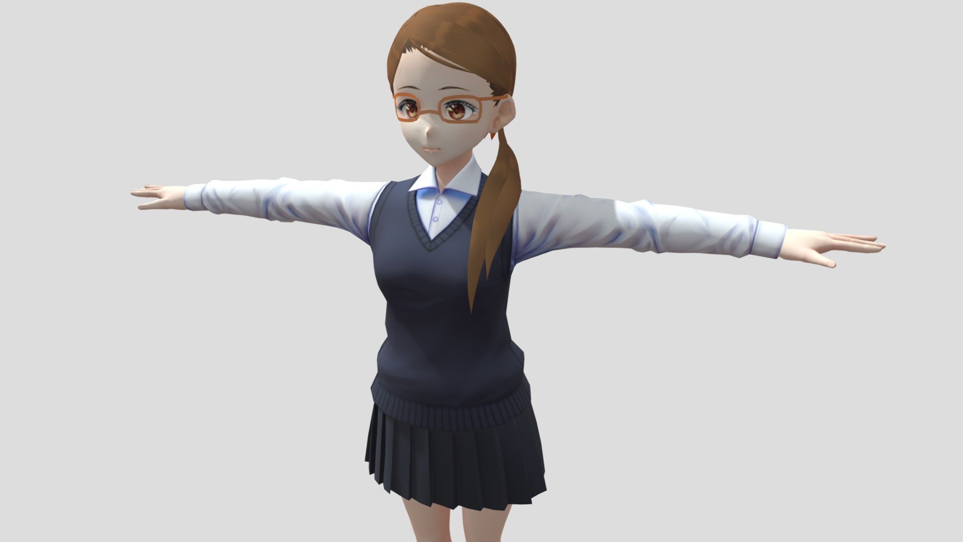 【Anime Character】Female010 (Discount/Unity 3D) - Buy Royalty Free 3D ...