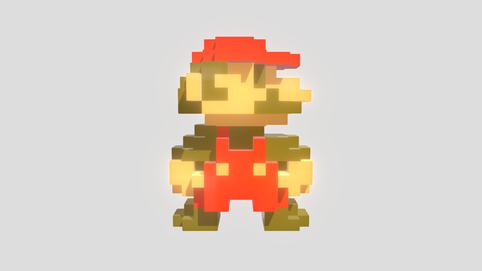 Super Mario Bros 8 Bit Mario - Download Free 3D model by Mario Fan 1985 ...