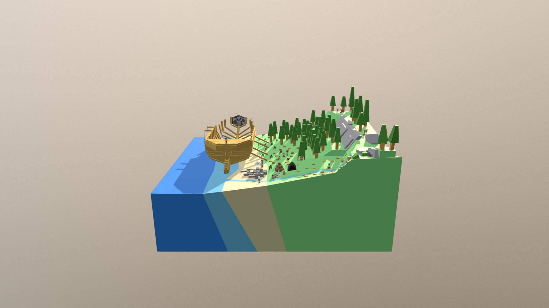 Pirate Shipyard - 3D model by HobanOsPlaytime [79d9949] - Sketchfab