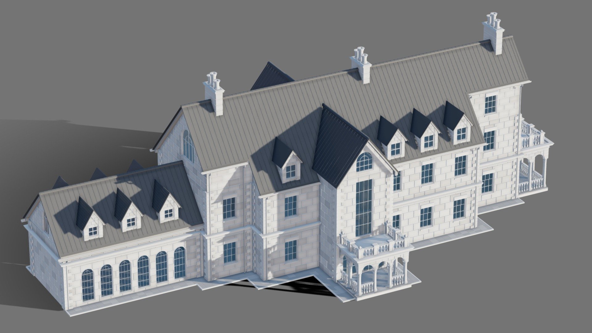 Mansion 02 - Buy Royalty Free 3D model by Giimann [79d9eb5] - Sketchfab ...