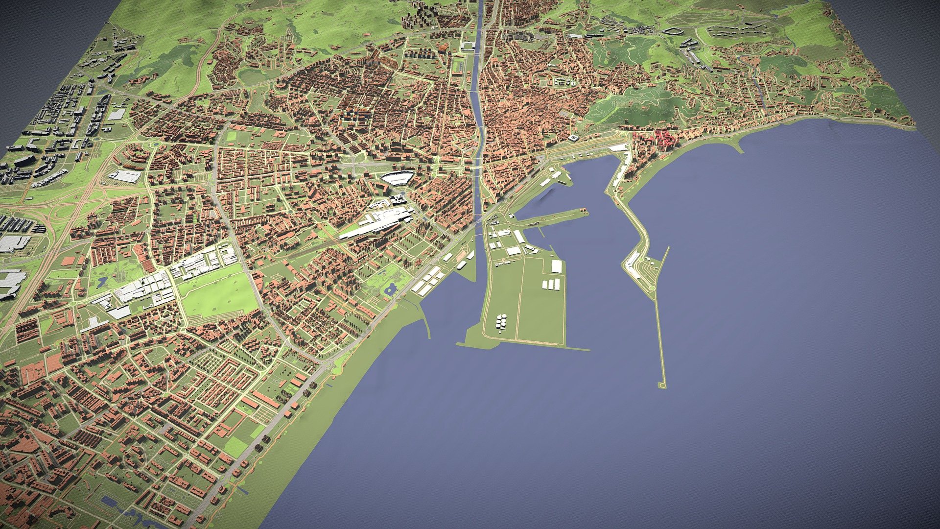 Malaga Spain - city and urban - Buy Royalty Free 3D model by Jinda (@jindaarch) [79da728 ...