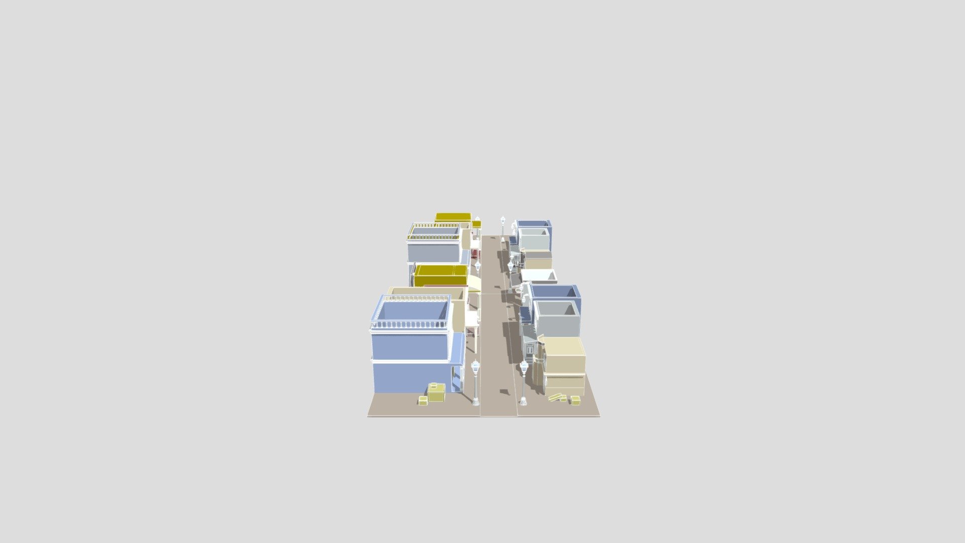 TOWN full minus textures - Download Free 3D model by danerobertson ...
