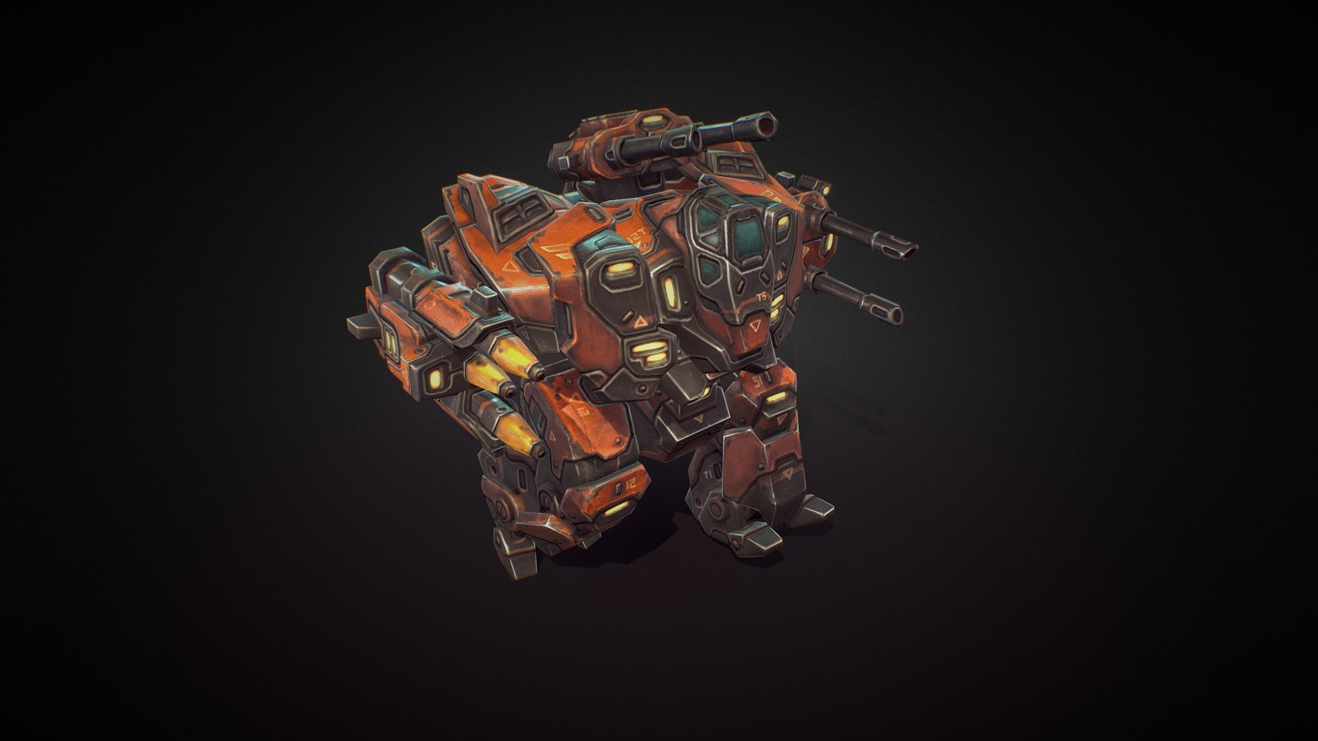 Mech Constructor: Heavy Mech (PBR) - 3D model by Slava Z. (@slava ...