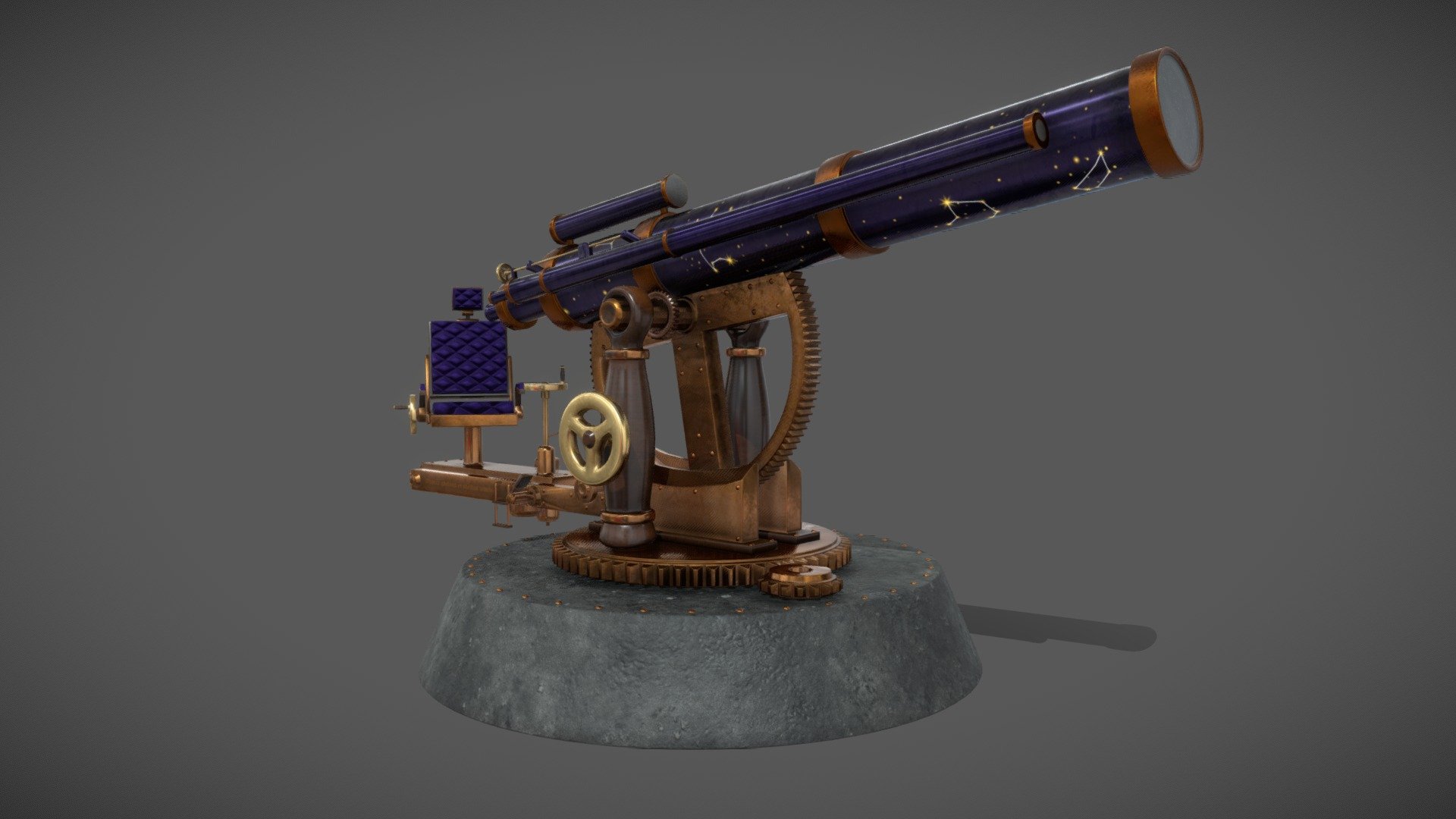 Magic Telescope - 3D model by amapola.r [79dc20a] - Sketchfab