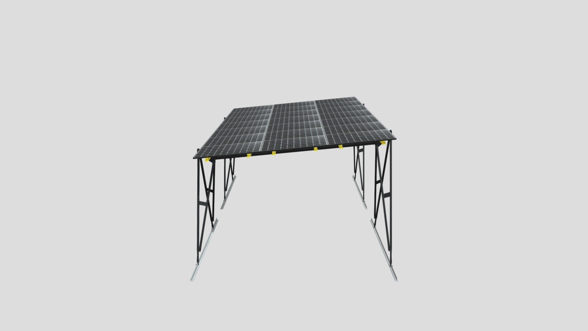 21 Mod Solar Canopy Black And Yellow - 3D model by BKSolarCanopy ...