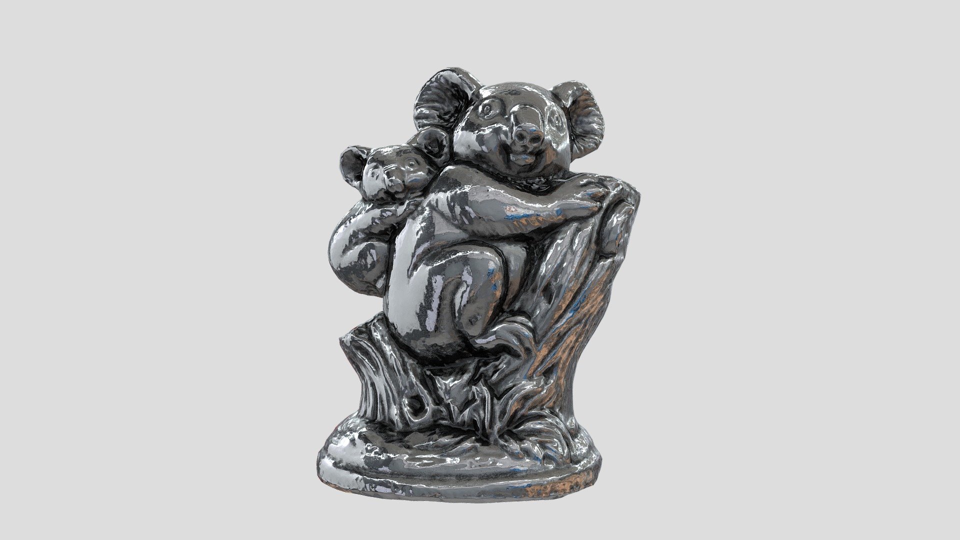 Metal Koala statue - Download Free 3D model by Alessandro Zanetti ...