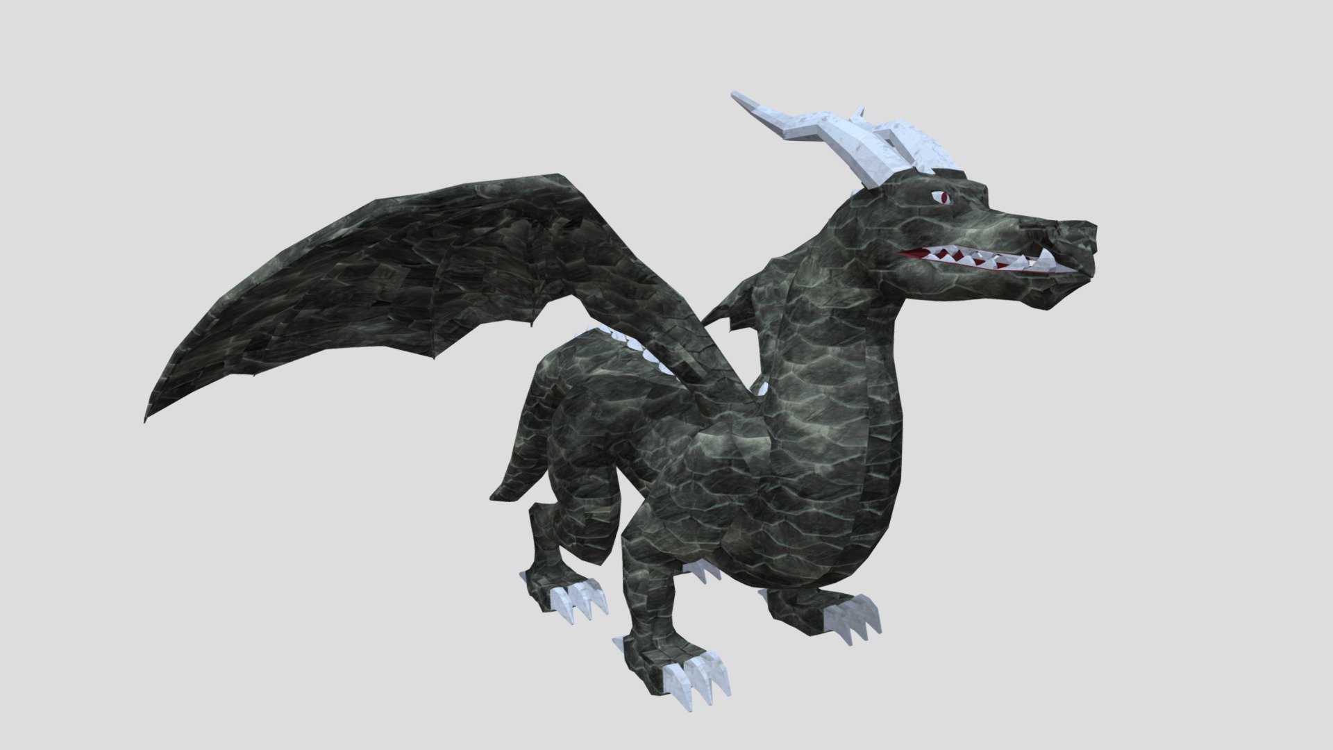 Stone Dragon - 3D model by Davi Galisteo (@DaviFonsecadeGalisteo ...