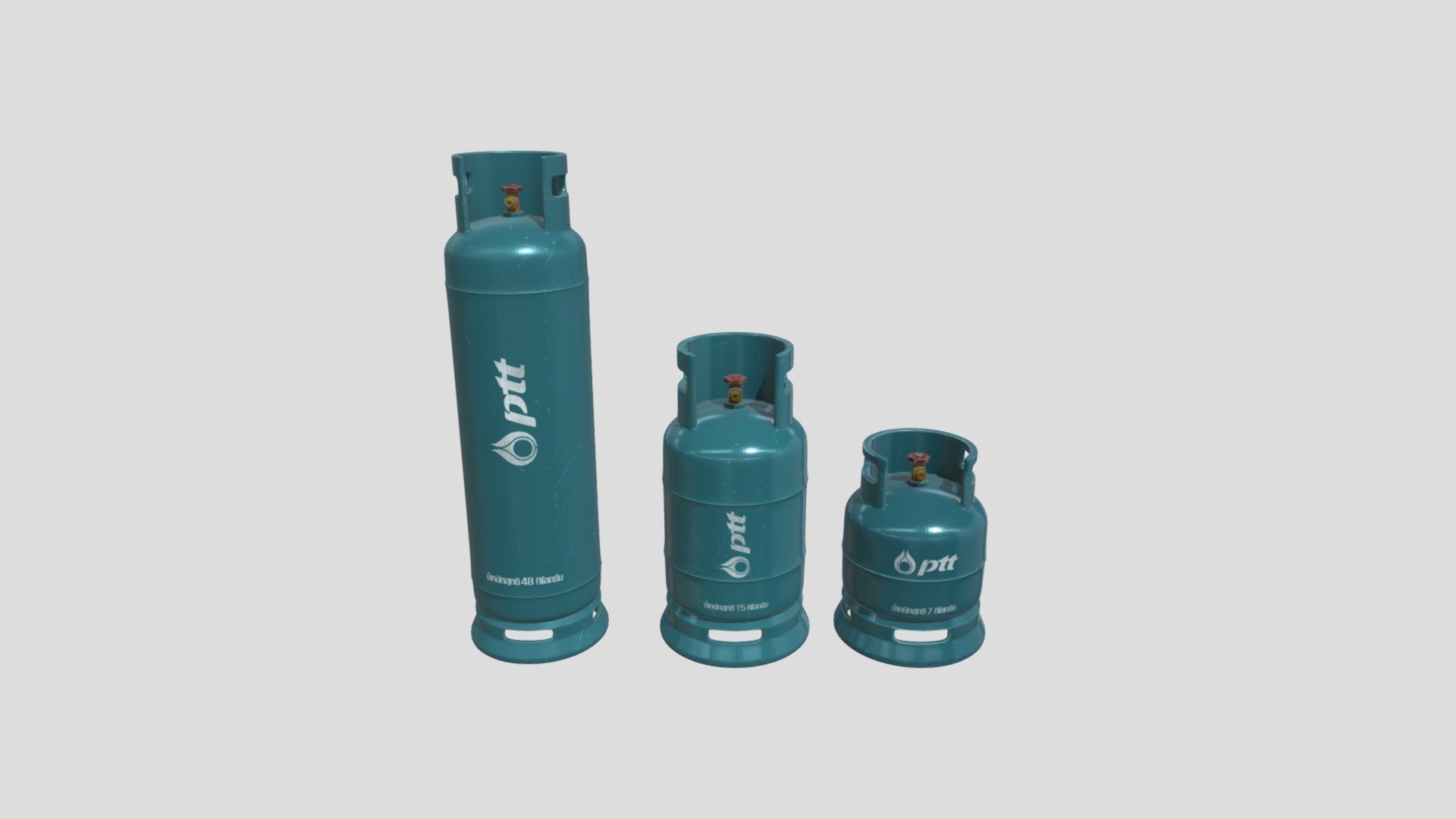 Gas tank pack PTT brand - Download Free 3D model by space2ent [79e355f ...
