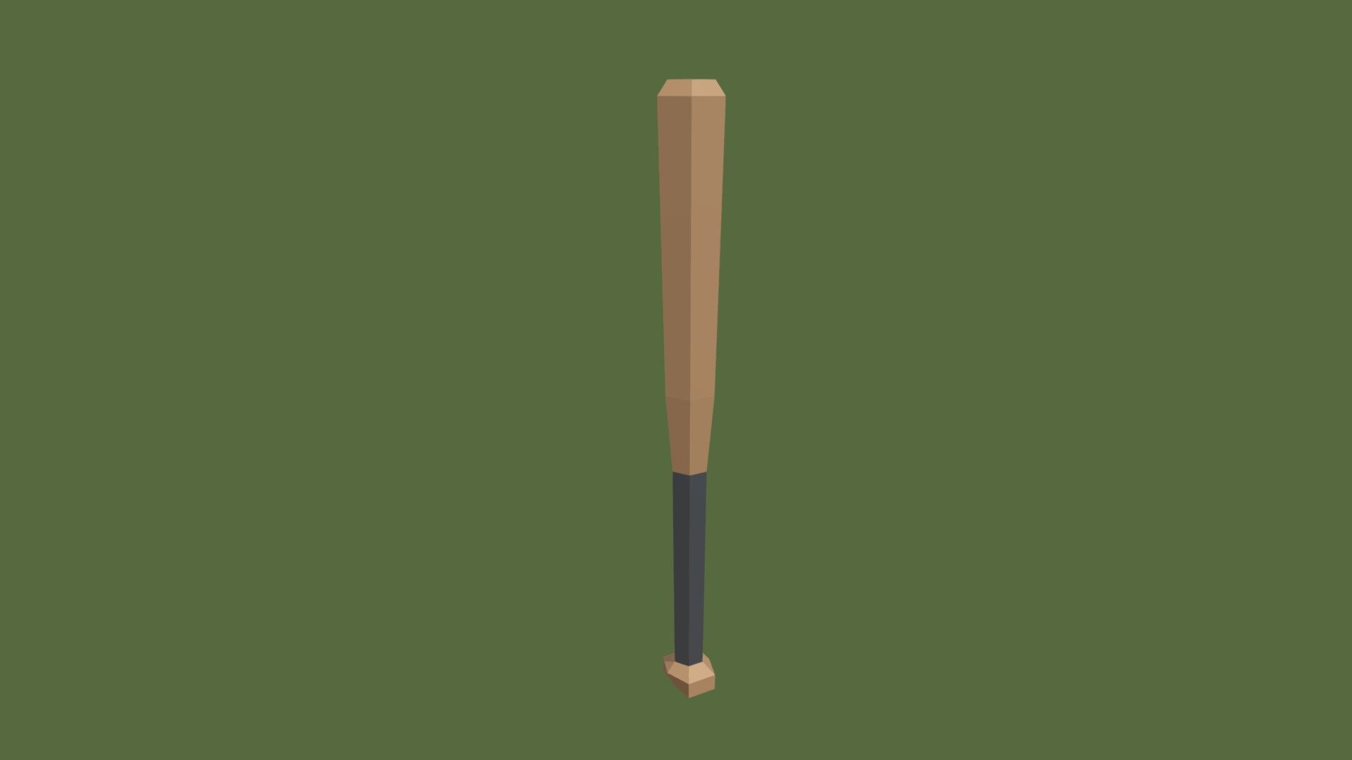 Baseball Bat low-poly - 3D model by Flory (@zapstav.jal14) [79e5e36 ...