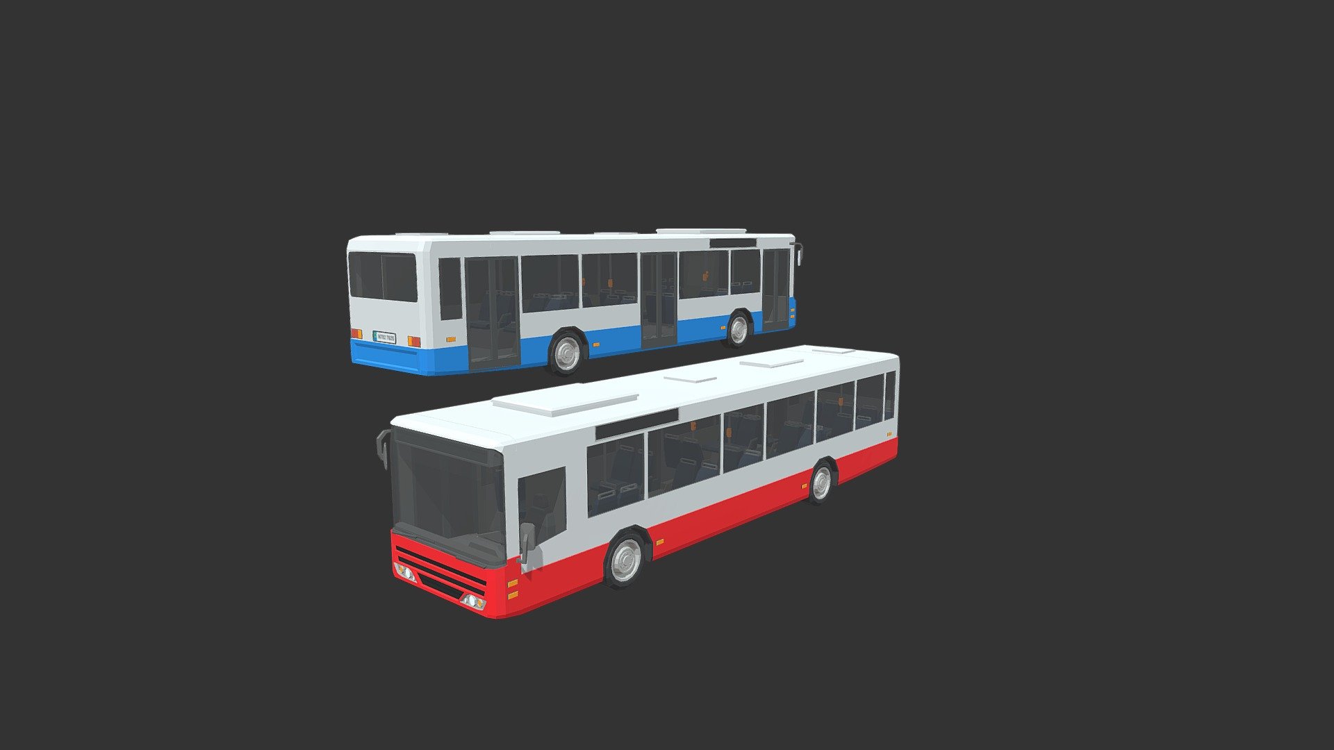 LowPoly Bus - 3D model by HyOrb [79e88d5] - Sketchfab