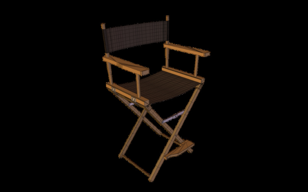 Directors Chair - 3D model by Andrew (@andy3dviz) [79e8a17] - Sketchfab