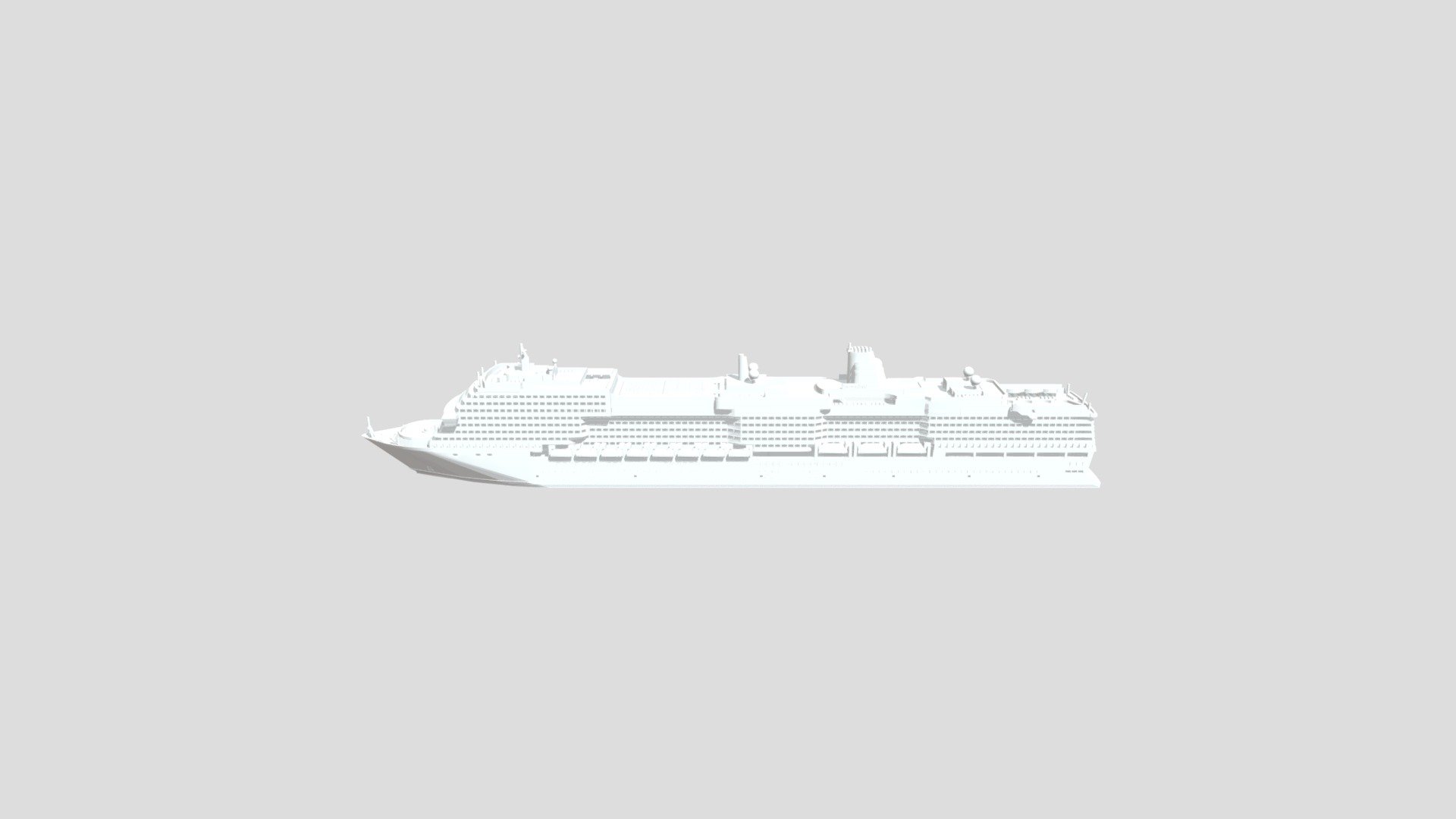 Queen Anne Cruise Ship - Download Free 3D model by Gman The Cruise Dude ...