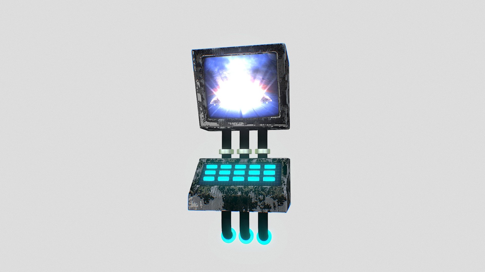 Old Computer Monitor - Download Free 3D model by moneii2706 [79ec081 ...