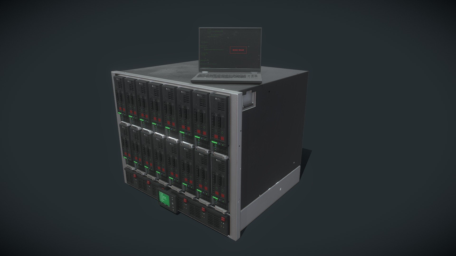 HP Proliant BL460c G9 server-rack - 3D model by twallpies [79f42c1 ...