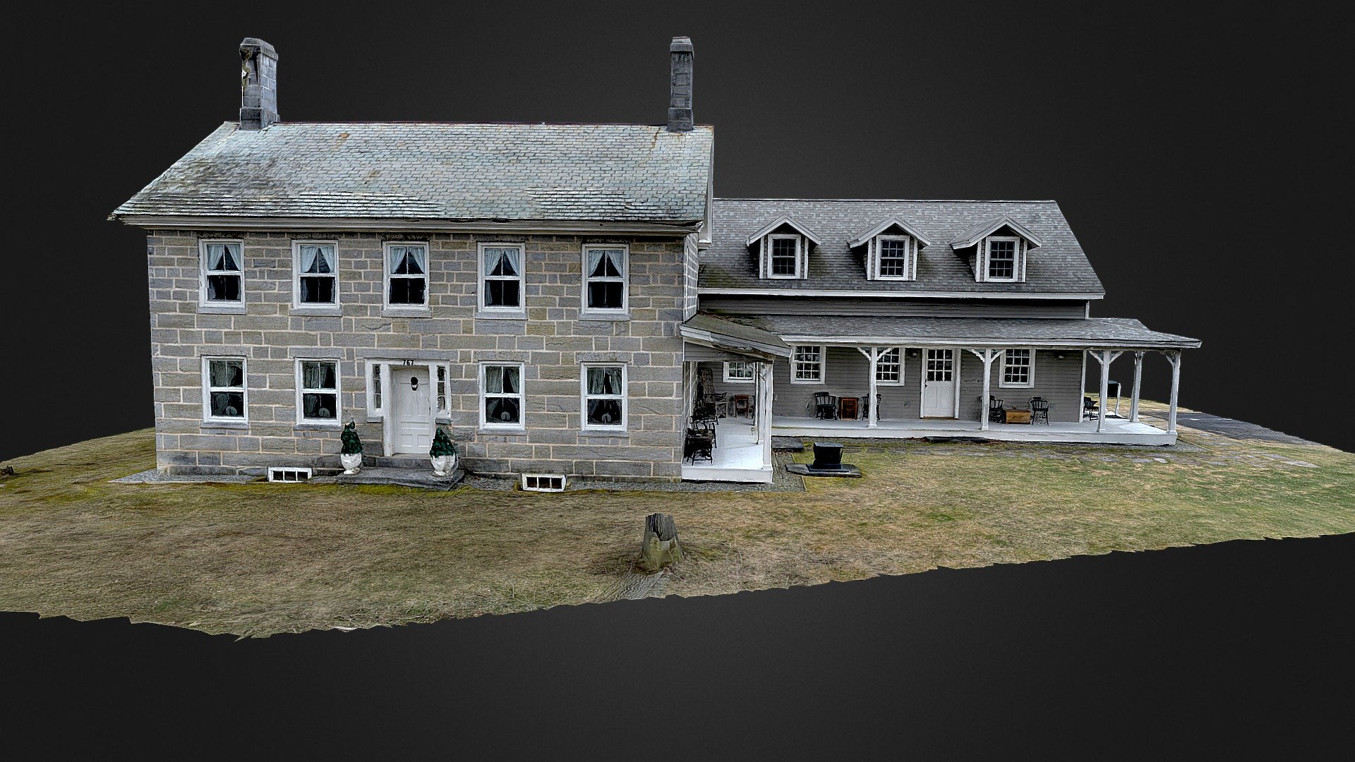 Clark Family Homestead Old Elm of Willsboro Poin - Download Free 3D ...