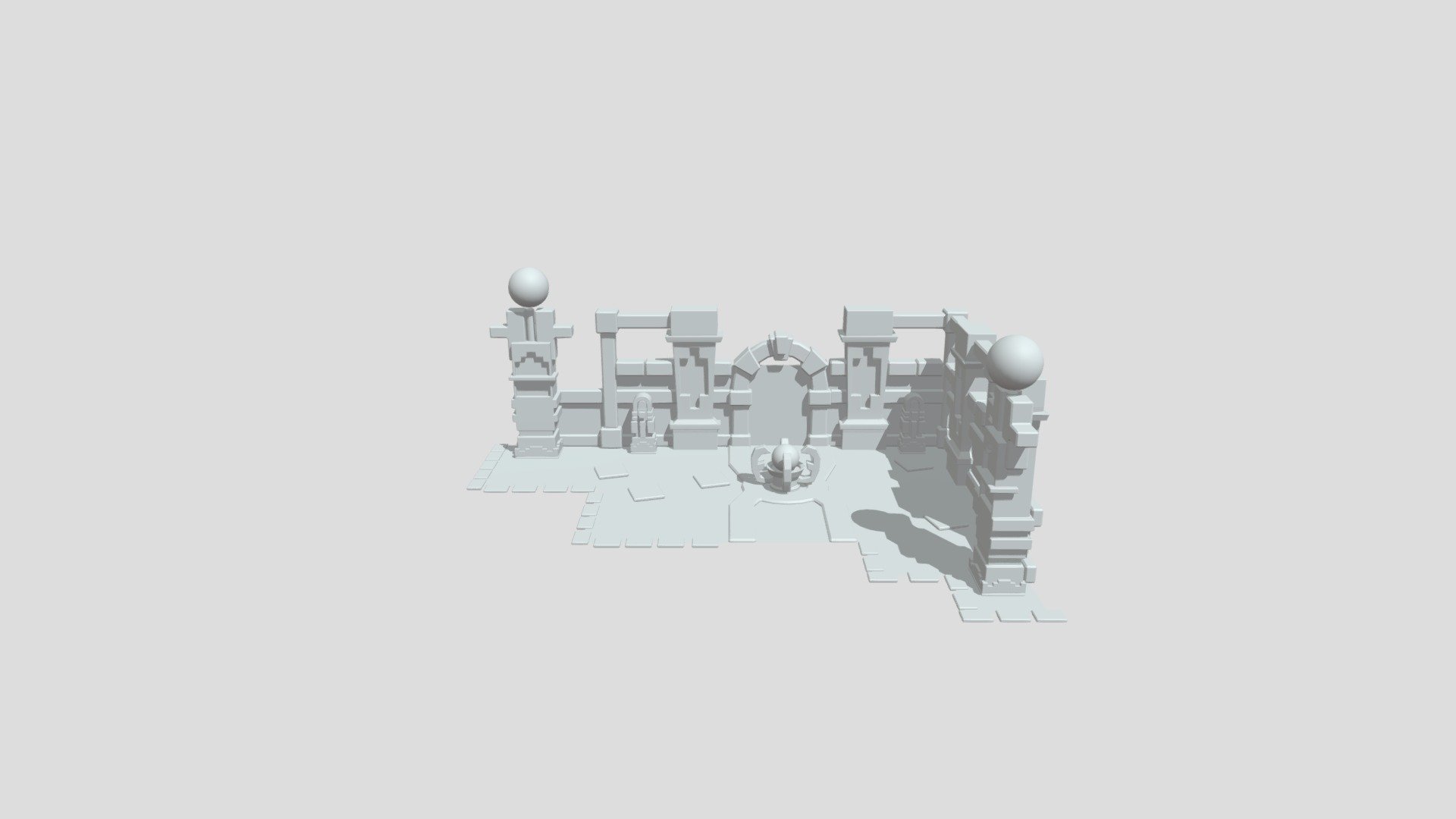 Week 2 WIP Dungeon Layout - 3D model by JasonMcKelvy [79f5352] - Sketchfab