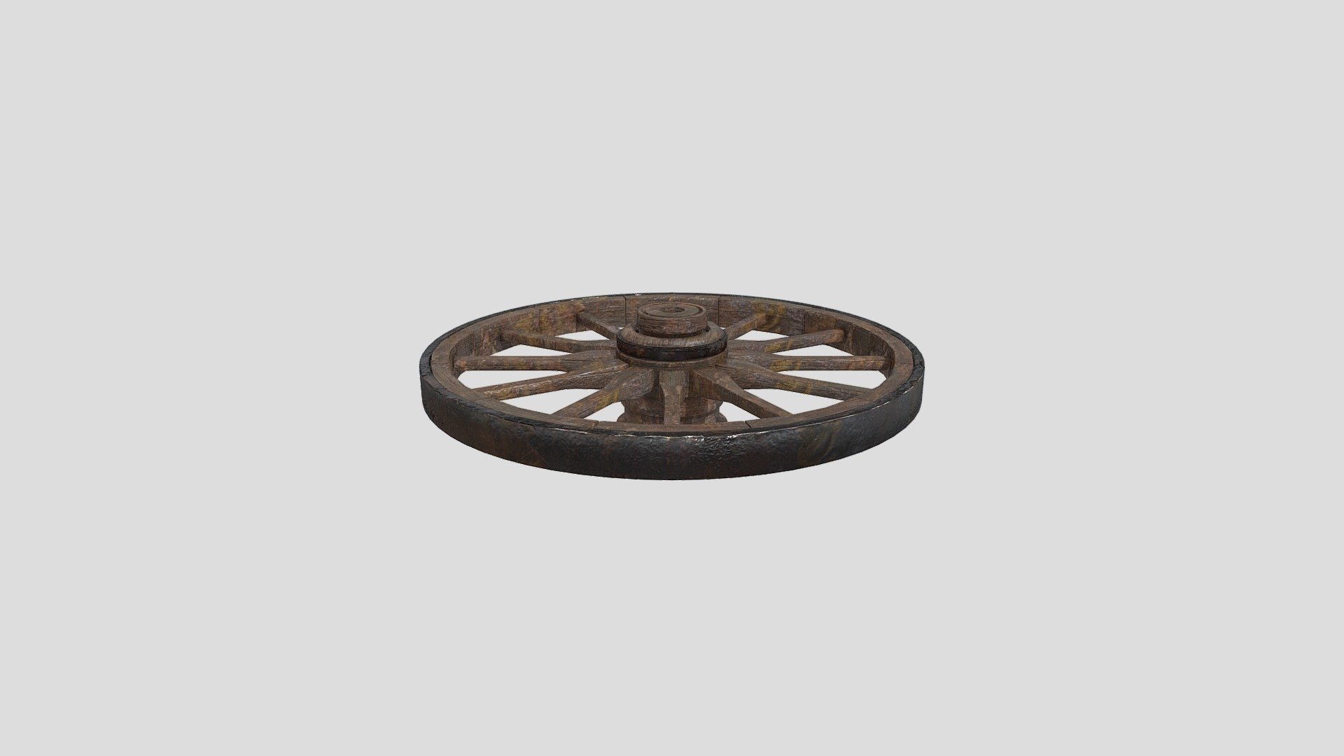 Old Wheel - 3D model by Toss90 [79f5d4d] - Sketchfab