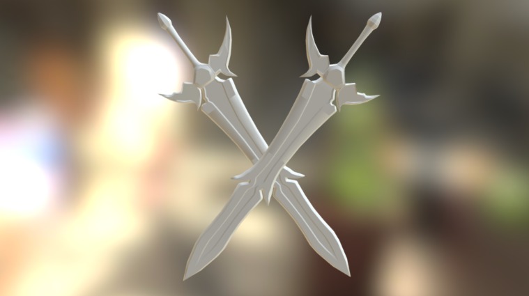 WIP Twin Sword - 3D model by poochiers [79f8e17] - Sketchfab