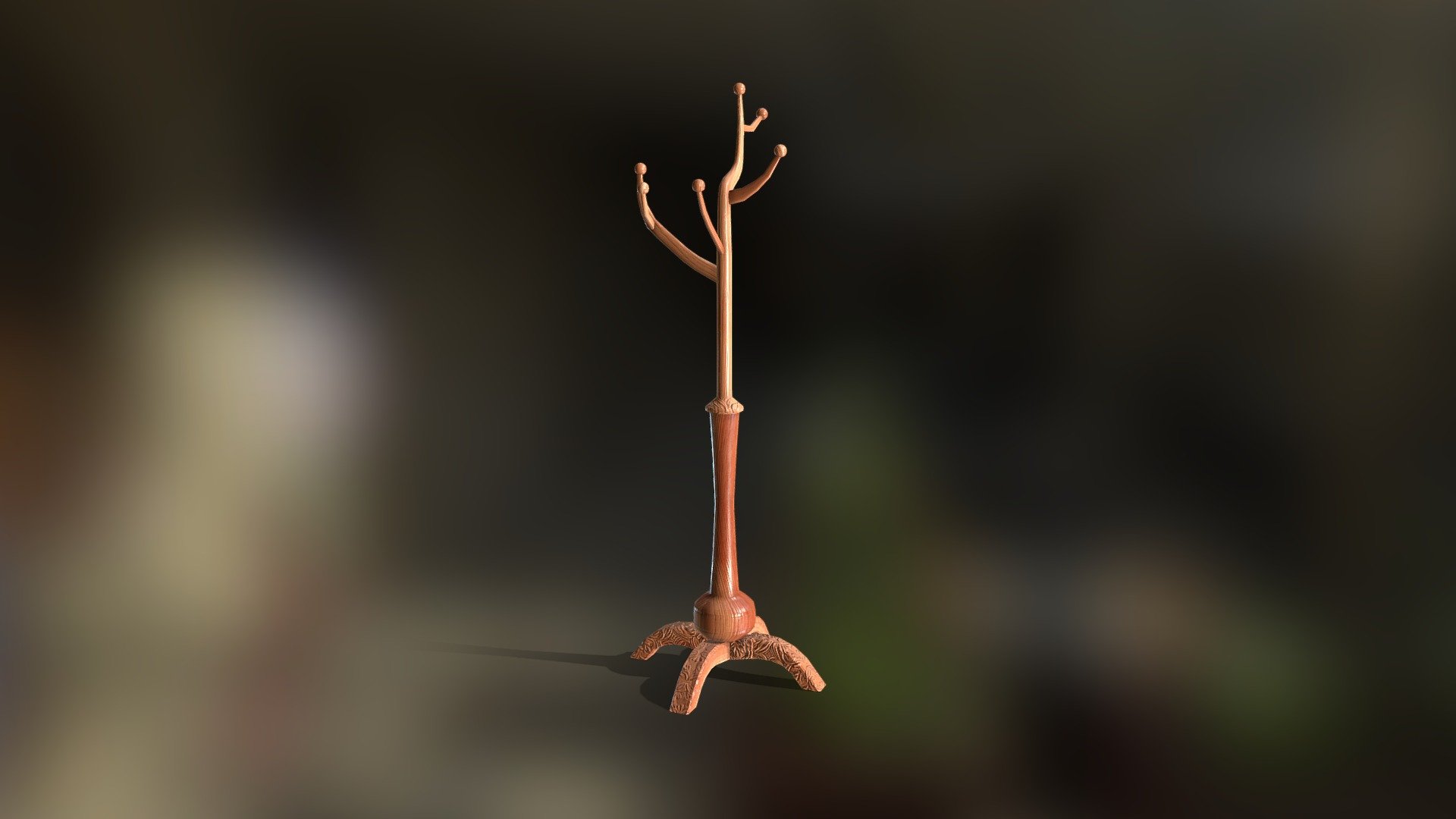 Coat Rack - 3D model by katygillie [79f9aa0] - Sketchfab