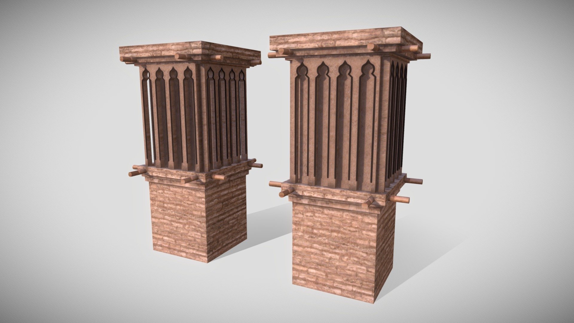 Windcatcher Tower - Buy Royalty Free 3D model by Pedram Ashoori ...