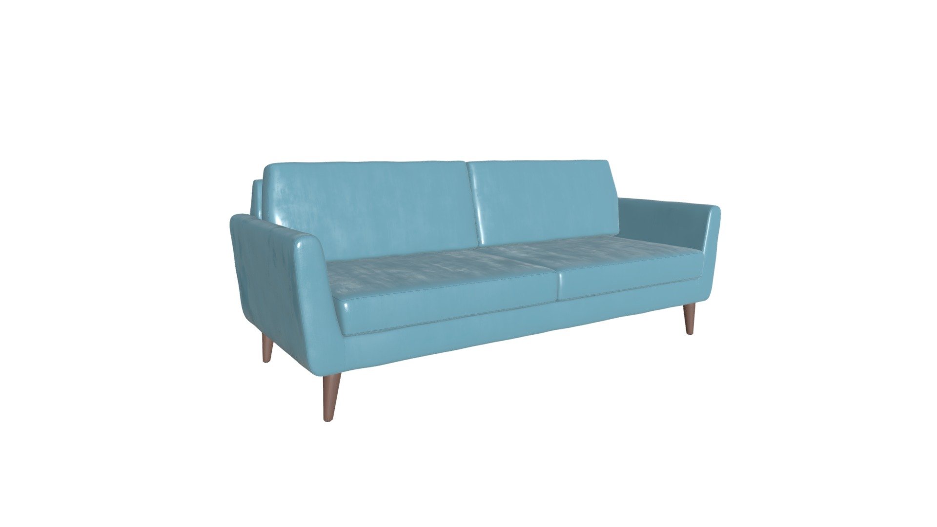 Mirabelle Sofa Teal Velvet - 101407 - Buy Royalty Free 3D model by Zuo ...